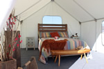 Font view luxury tent inside – Montana Canvas